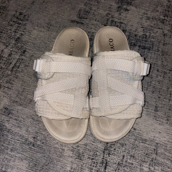 Shoes | Draco Slides White Reflective | Poshmark